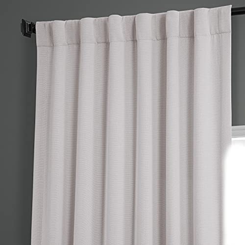 HPD Half Price Drapes BOCH-LN185-P Faux Linen Room Darkening Curtains for Bedroom (1 Panel), 50 X 96, Birch