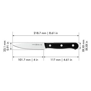 HENCKELS Solution Razor-Sharp 4-inch Paring Knife, German Engineered Informed by 100+ Years of Mastery