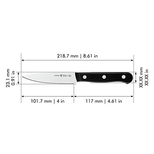 HENCKELS Solution Razor-Sharp 4-inch Paring Knife, German Engineered Informed by 100+ Years of Mastery