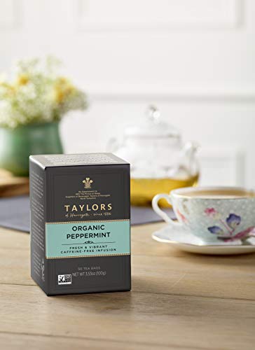 Taylors of Harrogate Organic Peppermint Herbal Tea, 50 Count