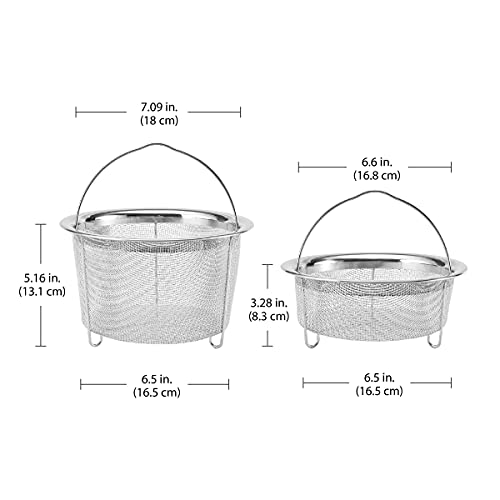 Instant Pot Official Mesh Steamer Basket, Set of 2, Stainless Steel