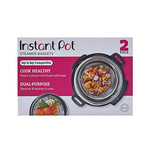 Instant Pot Official Mesh Steamer Basket, Set of 2, Stainless Steel