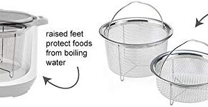 Instant Pot Official Mesh Steamer Basket, Set of 2, Stainless Steel