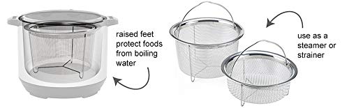 Instant Pot Official Mesh Steamer Basket, Set of 2, Stainless Steel