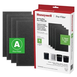 honeywell hrf-a200 air purifier pre kit filter, 4-pack – allergen air filter targets dust, voc, pet, kitchen, and wildfire/smoke odors