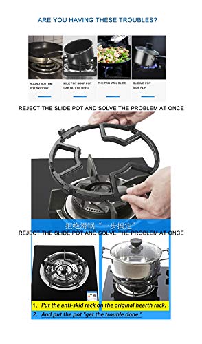 Meter Star Universal Kitchen and Camping, Stove Rack, Moka Pot Holder for Gas cooker anti-skid pot rack, cast iron furnace rack 4 Claw 5 claw milk pot Rack medicine pot Bracket