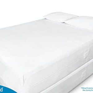 Queen (13-16 in. Deep) SureGuard Mattress Encasement - 100% Waterproof, Bed Bug Proof, Hypoallergenic - Premium Zippered Six-Sided Cover