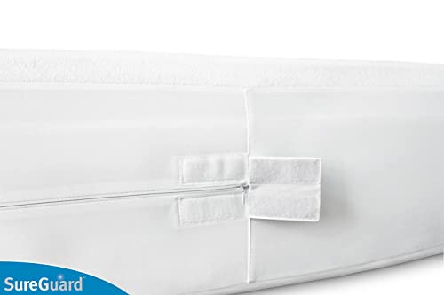 Queen (13-16 in. Deep) SureGuard Mattress Encasement - 100% Waterproof, Bed Bug Proof, Hypoallergenic - Premium Zippered Six-Sided Cover