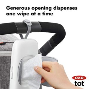 OXO Tot On-The-Go Wipes Dispenser- Gray, 1 Count (Pack of 1)