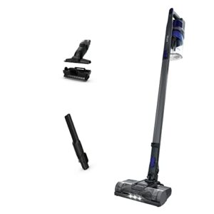 shark ix141 pet cordless stick vacuum with xl dust cup, led headlights, removable handheld, crevice tool & pet multi-tool, 40min runtime, grey/iris