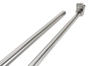 design house 206052 adjustable 48 72-inch closet rod, polished chrome, inch inch