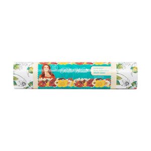 the pioneer woman blooming bouquet non-adhesive shelf liner, 12″ x10′