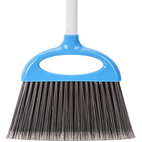 Amazon Basics Dustpan Broom Set, Blue and White