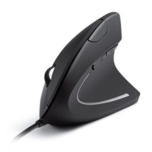 anker ergonomic optical usb wired vertical mouse 1000/1600 dpi, 5 buttons ce100