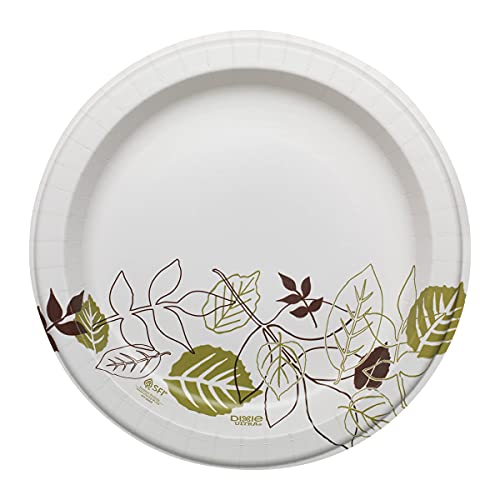 Dixie Ultra 10" Heavy-Weight Paper Plates by GP PRO (Georgia-Pacific), Pathways, SXP10PATH, 500 Count (125 Plates Per Pack, 4 Packs Per Case)