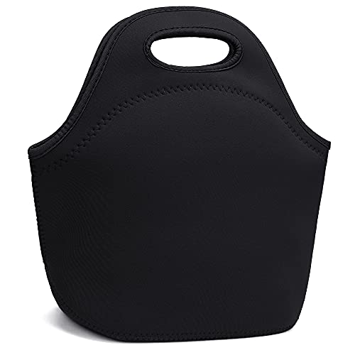 YOUBDM Neoprene Lunch Bags Thermal Insulated Lunch Tote Bag Reusable Washable Neoprene Picnic Bag for Women Men