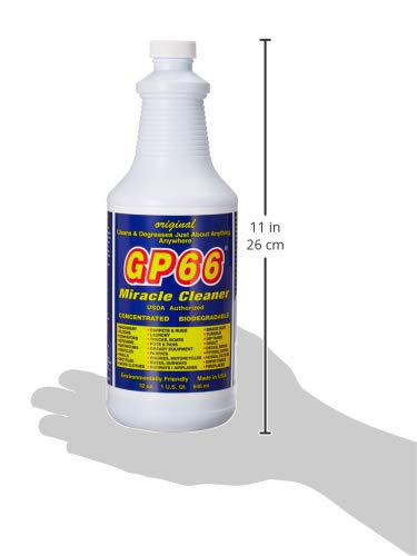 GP66 Green Miracle Cleaner Super Size! (32 oz.) Powerful American Made Heavy Duty All Purpose Cleaner Cleans Over 1,000 Surface Types