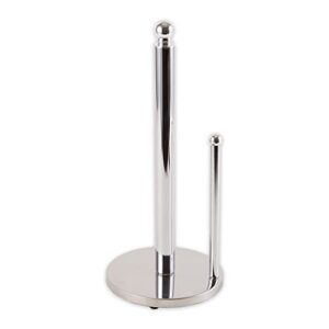 rsvp international kitchen collection countertop paper towel holder, 6×13.75, chrome