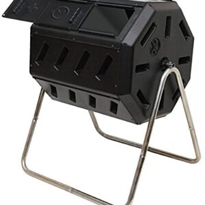 FCMP Outdoor IM4000 Dual Chamber Tumbling Composter (Black)