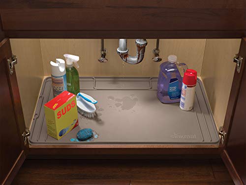 Weathertech SinkMat Waterproof Under The Sink Cabinet Protection Mat, 34 1/4 by 22 3/4 Inches, Tan