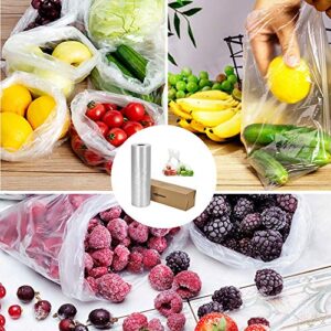 Pinshion Food Storage Bags, 16 x 20 Plastic Produce Bag on a Roll, Fruits, Vegetable, Bread, Food Storage Clear Bags, Bread and Grocery Clear Bags, 350 Bags Per Roll ( 1 Roll )