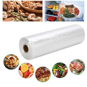 Pinshion Food Storage Bags, 16 x 20 Plastic Produce Bag on a Roll, Fruits, Vegetable, Bread, Food Storage Clear Bags, Bread and Grocery Clear Bags, 350 Bags Per Roll ( 1 Roll )