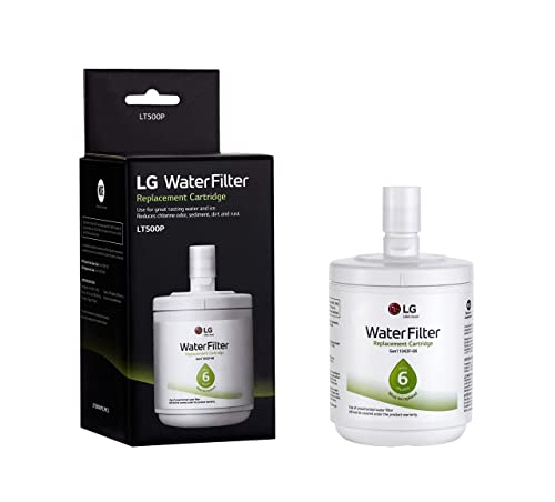 LG LT500P - 6 Month / 500 Gallon Capacity Replacement Refrigerator Water Filter (NSF42 ADQ72910911 , White