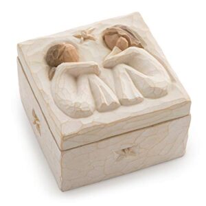 willow tree friendship, sculpted hand-painted keepsake box