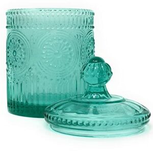 The Pioneer Woman Adeline Teal Mini Storage Jar 3.5 x 6.25