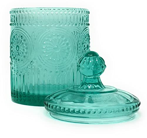 The Pioneer Woman Adeline Teal Mini Storage Jar 3.5 x 6.25