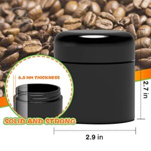 OZCHIN Glass Jar w/Airtight Lid 100ml Airtight Canisters for Kitchen, Food Storage Container with Lid for Serving Tea, Coffee, Spice and More (100ml)