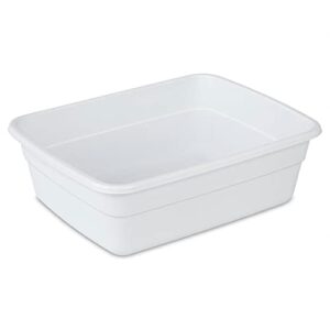 4sgm sterilite small white 8 qt. dish pan – 14″ l x 10.75″ w x 4.5″ h