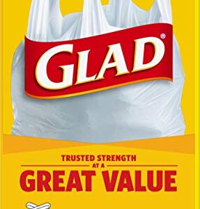 Glad® Tall Kitchen Handle-Tie® Trash Bags - 13 Gallon White Trash Bag - 50 Count (Package May Vary)