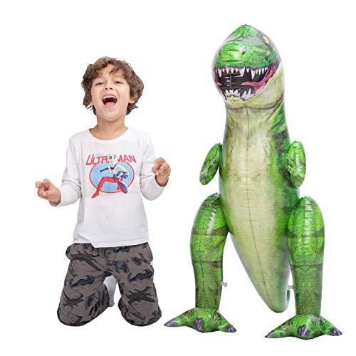 JOYIN 30” T-Rex Dinosaur Inflatable, Tyrannosaurus Rex Inflatable Dinosaur Toy for Party Decorations, Dinosaur Birthday Party Gift for Kids and Adults