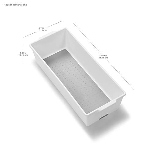 madesmart Large Deep Bin, Pack of 1, White