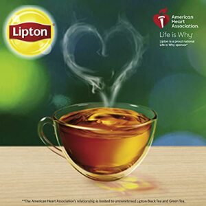 Lipton Family-Size Iced Tea Bags Picked At The Peak of Freshness Unsweetened Tea Can Help Support a Healthy Heart 6 oz (24 Count, Pack of 1)