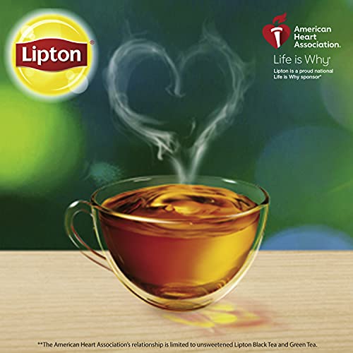 Lipton Family-Size Iced Tea Bags Picked At The Peak of Freshness Unsweetened Tea Can Help Support a Healthy Heart 6 oz (24 Count, Pack of 1)