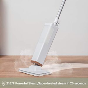 OApier S5 Steam Mop, Floor Steamer for Hardwood and Tile, Lightweight Steam Mops for Laminate Floor, Wood Floor Cleaning, 450ml Water Tank