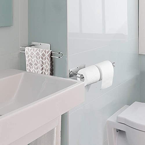 HLHyperLink Paper Towel Holder - Self Adhesive Paper Towel Holder Wall Mount Under Cabinet Mount, Large Rolls Kitchen papertowel Rack Both Available in Adhesive and Screws, SUS304 Stainless Steel