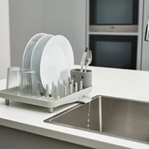 Joseph Joseph Duo Compact Dish Drying Rack, Gray