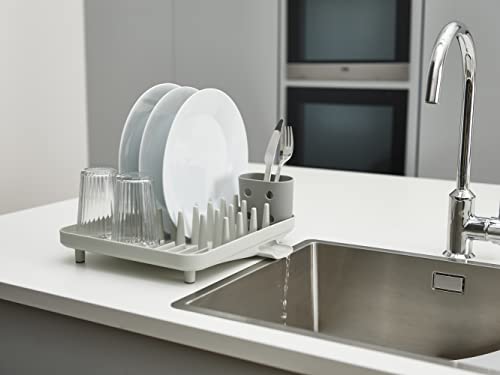 Joseph Joseph Duo Compact Dish Drying Rack, Gray