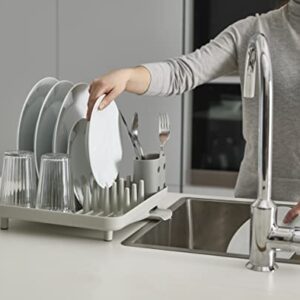 Joseph Joseph Duo Compact Dish Drying Rack, Gray