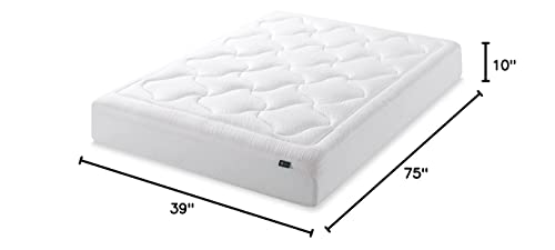 ZINUS 10 Inch Cloud Memory Foam Mattress / Pressure Relieving / Bed-in-a-Box / CertiPUR-US Certified, Twin