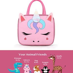 Insulated Lunch Box Bag for Kids, Reusable Durable Lightweight Lunch Bag for Girls Boys, Keep Food Cold/Warm, Unicorn