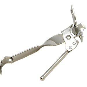 chef craft select can opener with tapper, 6.5 inches in length, nickle plated