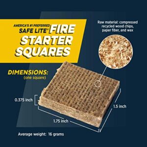 Rutland 50B Safe Lite Fire Starter Squares, 144 Squares