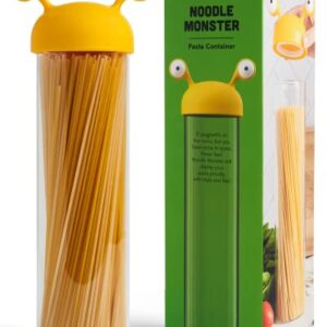 OTOTO Noodle Monster Spaghetti Container Storage - Pasta Containers for Pantry - BPA-free Plastic, Airtight, Food Grade & Dishwasher Safe Pasta Storage - Pasta Holder Container - 5x3.5x12.75 in