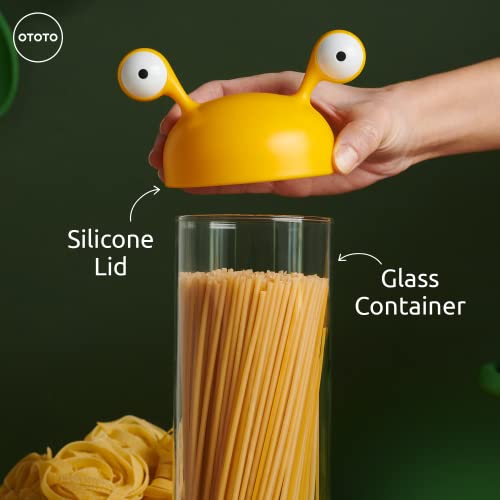 OTOTO Noodle Monster Spaghetti Container Storage - Pasta Containers for Pantry - BPA-free Plastic, Airtight, Food Grade & Dishwasher Safe Pasta Storage - Pasta Holder Container - 5x3.5x12.75 in