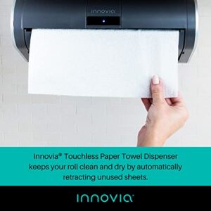 Innovia Automatic Paper Towel Dispenser. Touchless Technology. Works with Most Paper Towel Brands and Sizes. Dispenses The Number of Sheets You Need. Black, Under Cabinet Mounted.