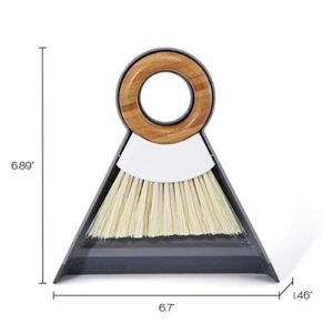 Full Circle and Brush Set, White Tiny Team Mini Dustpan